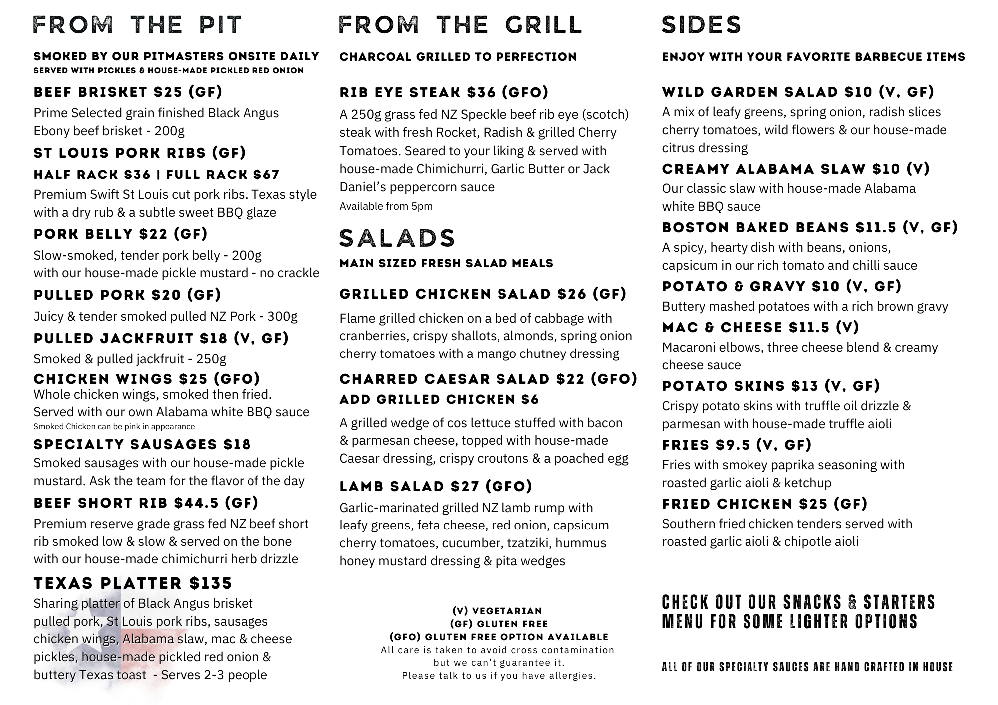 BBQ Joint Menu